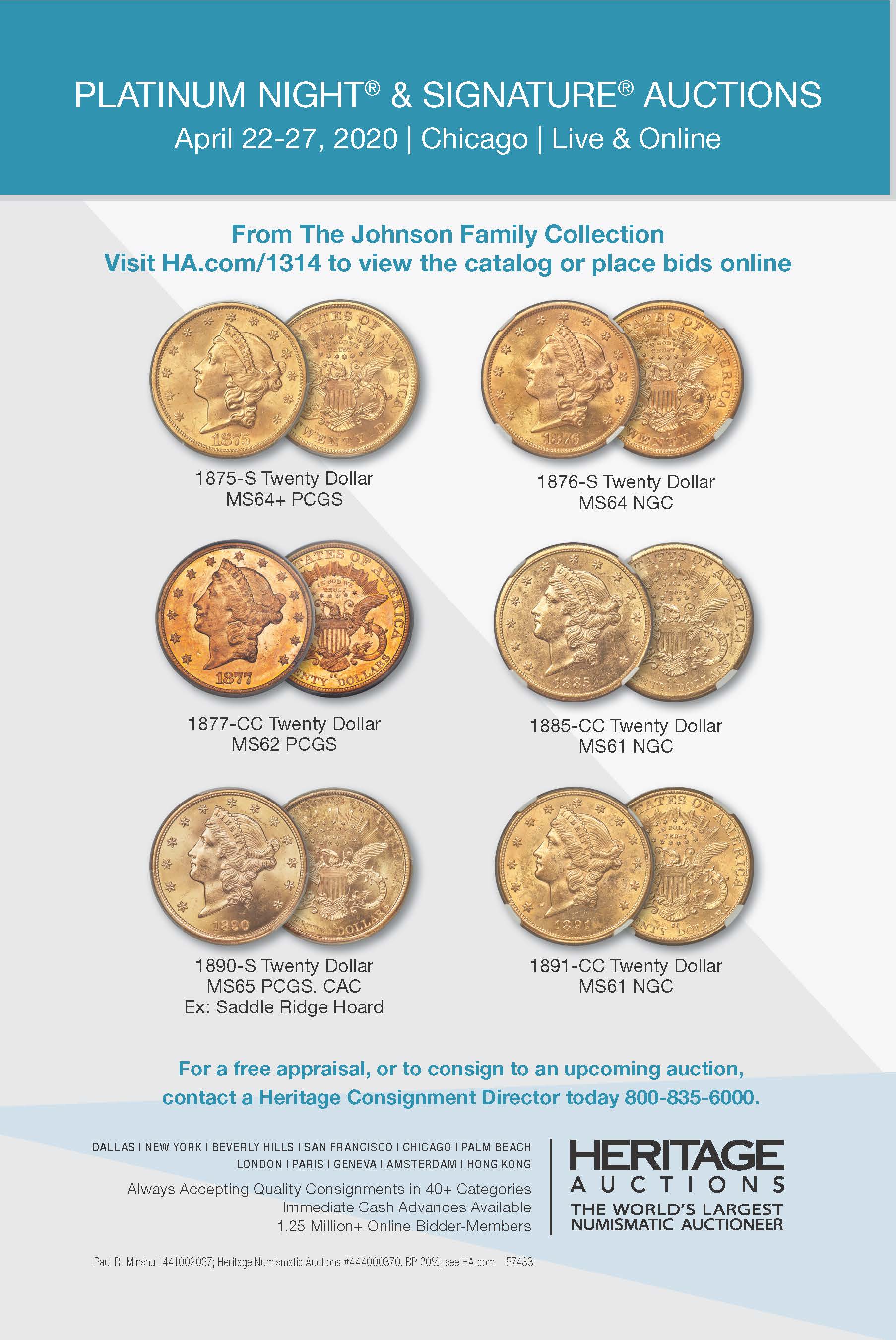 CSNA Advertisers - California State Numismatic Association